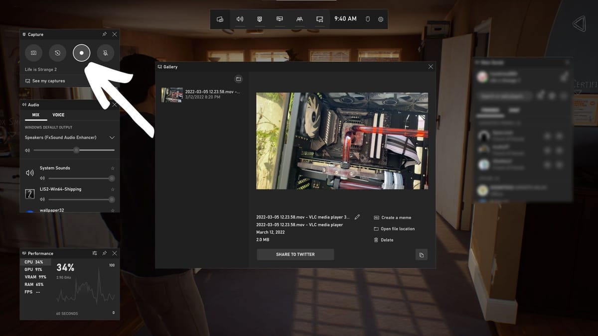 How to use the Xbox Game Bar in Windows for screen capturing and ...
