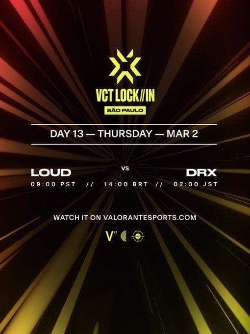 VCT LOCK//IN 2023 Semi-finals: Full match schedule, teams qualified ...