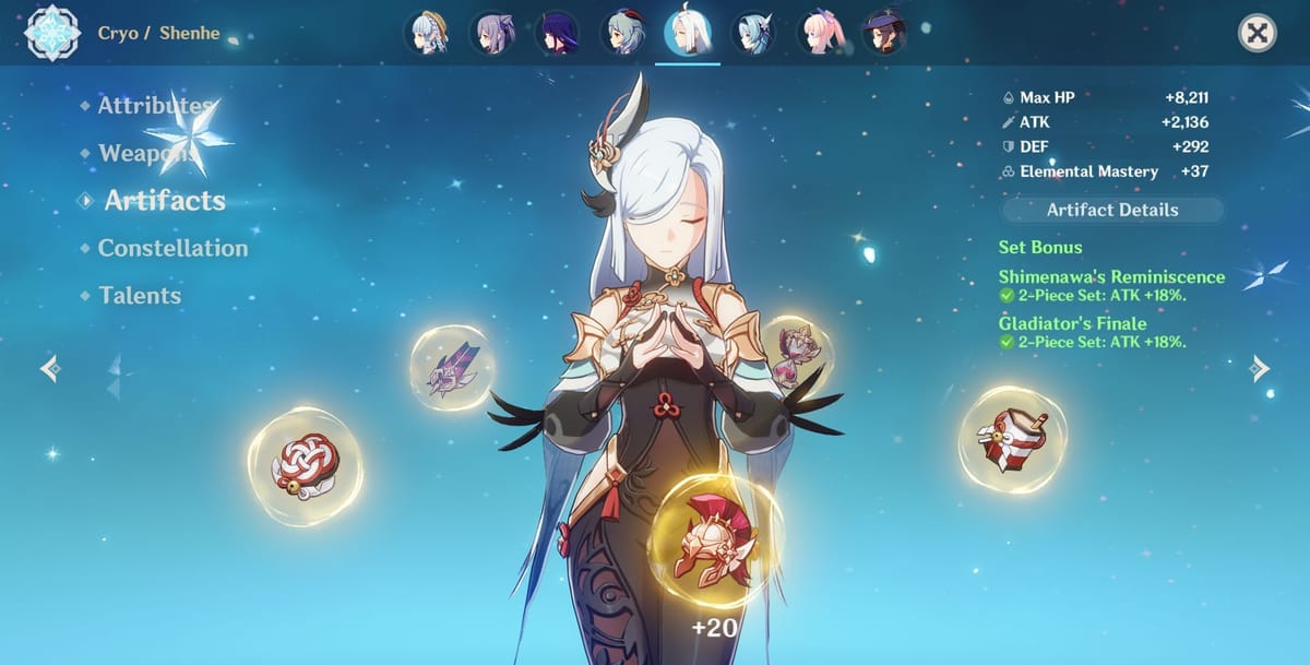 Genshin Impact Shenhe build guide: Best artifacts, weapons, and talents ...