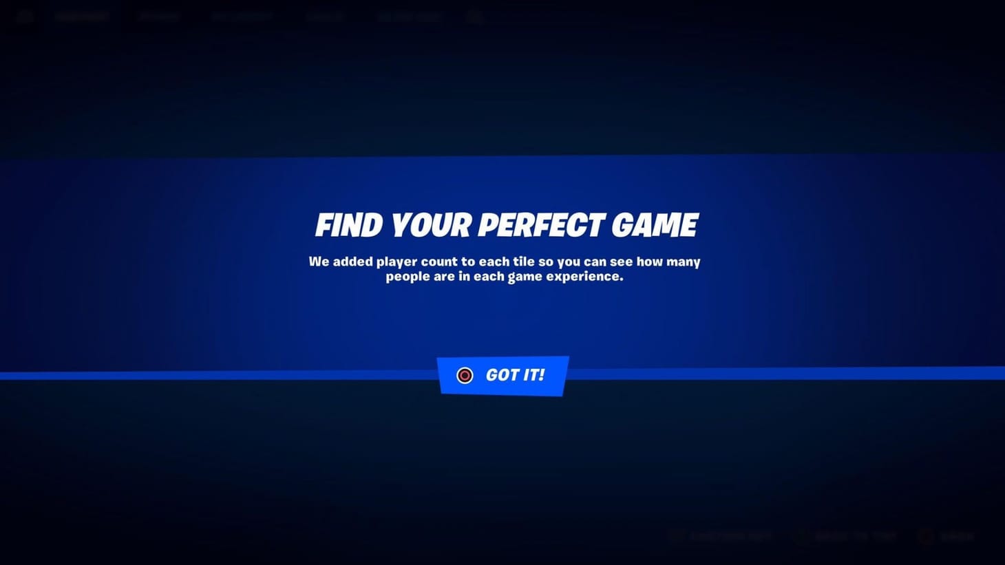 Epic Games adds Fortnite Player Count with the latest update