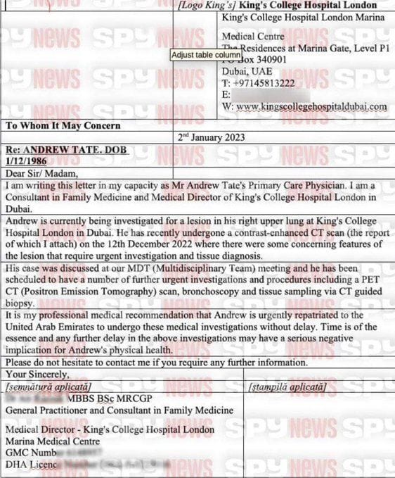 Andrew Tate: BREAKING: Andrew Tate may have lung cancer, alleged ...