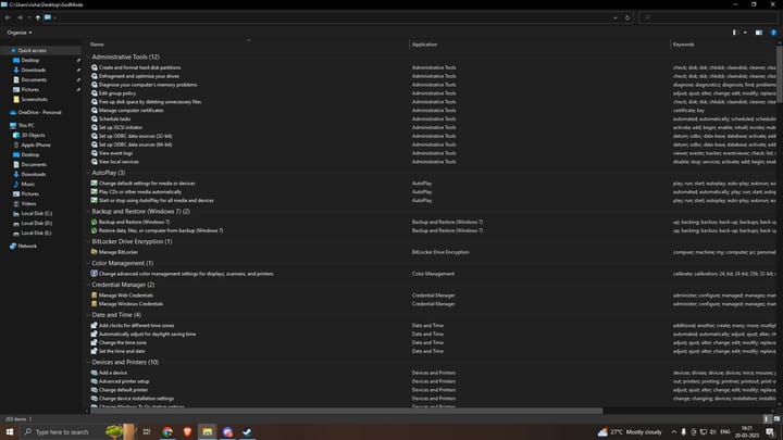 How to enable God mode on your Windows PC