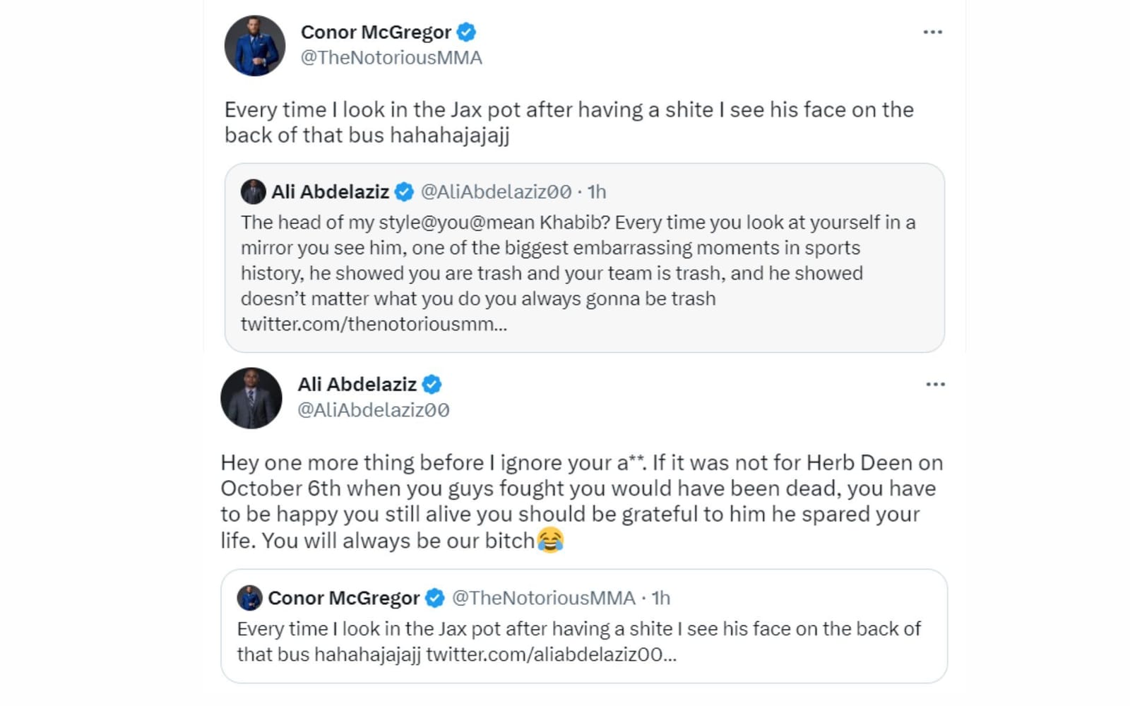 Khabib Nurmagomedov: Conor McGregor claims "fat bi**h" Khabib ...