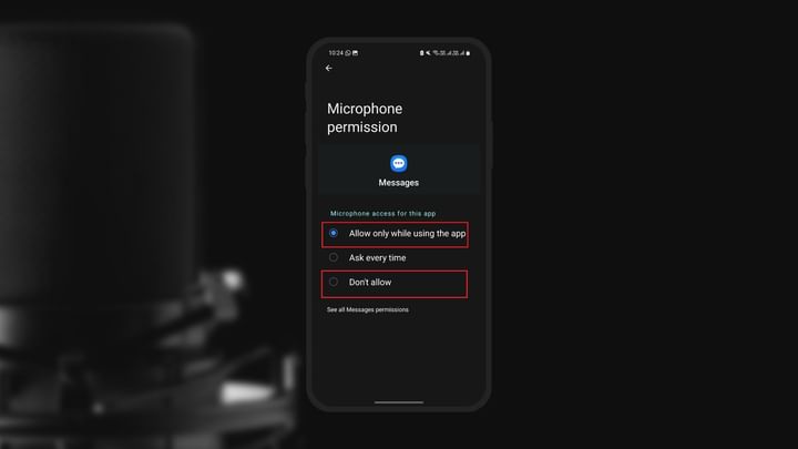 How to turn off microphone on Android devices