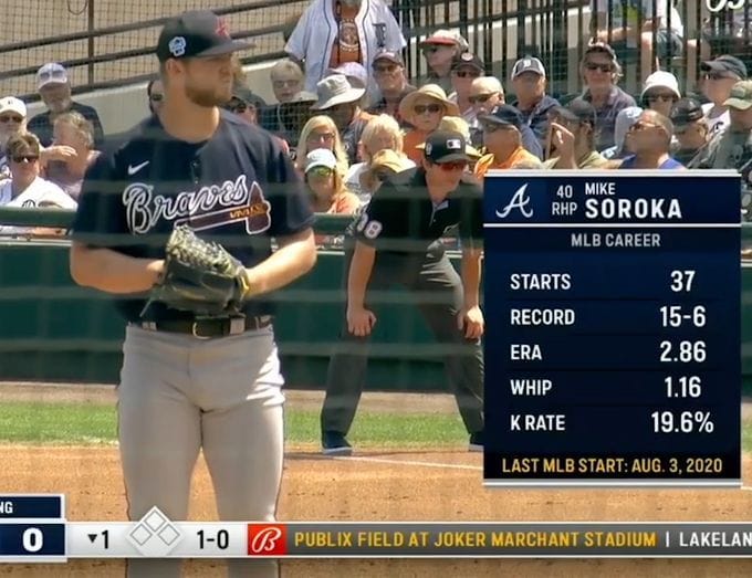 Atlanta Braves fans pleased as pitcher Mike Soroka returns to the mound ...