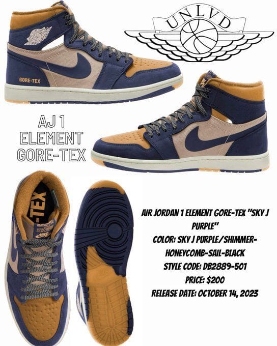 Air Jordan 1 Element: Nike's Air Jordan 1 Element “Sky J Purple” shoes ...