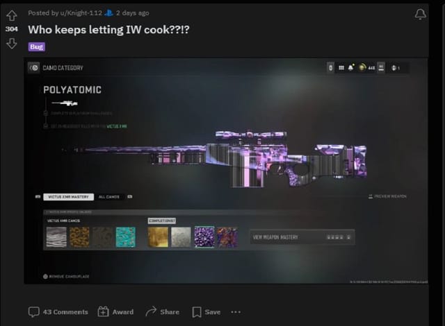 Warzone 2's latest update has broken Polyatomic Camo