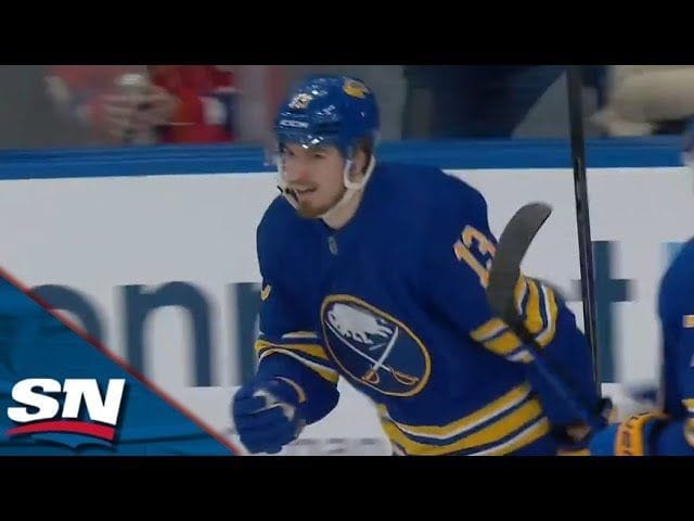 WATCH: Lukas Rousek of Buffalo Sabres makes history by scoring on his ...