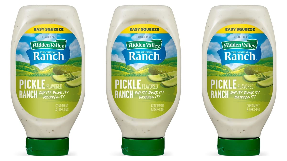 Hidden Valley Dill Pickle-Flavored Ranch: Where to buy, price, and ...