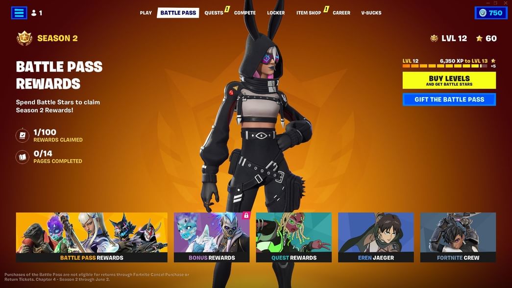 Fortnite Chapter 4 Season 2: How many Battle Stars do you need to reach Tier 100?