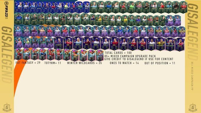 FIFA 23 Ultimate Team 85+ Mixed Campaign Upgrade SBC - How to complete ...