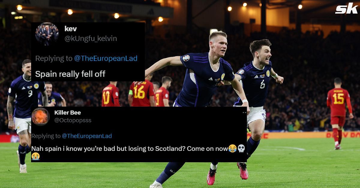 "Getting dunked on by McTominay is crazy," "Spain really fell off ...