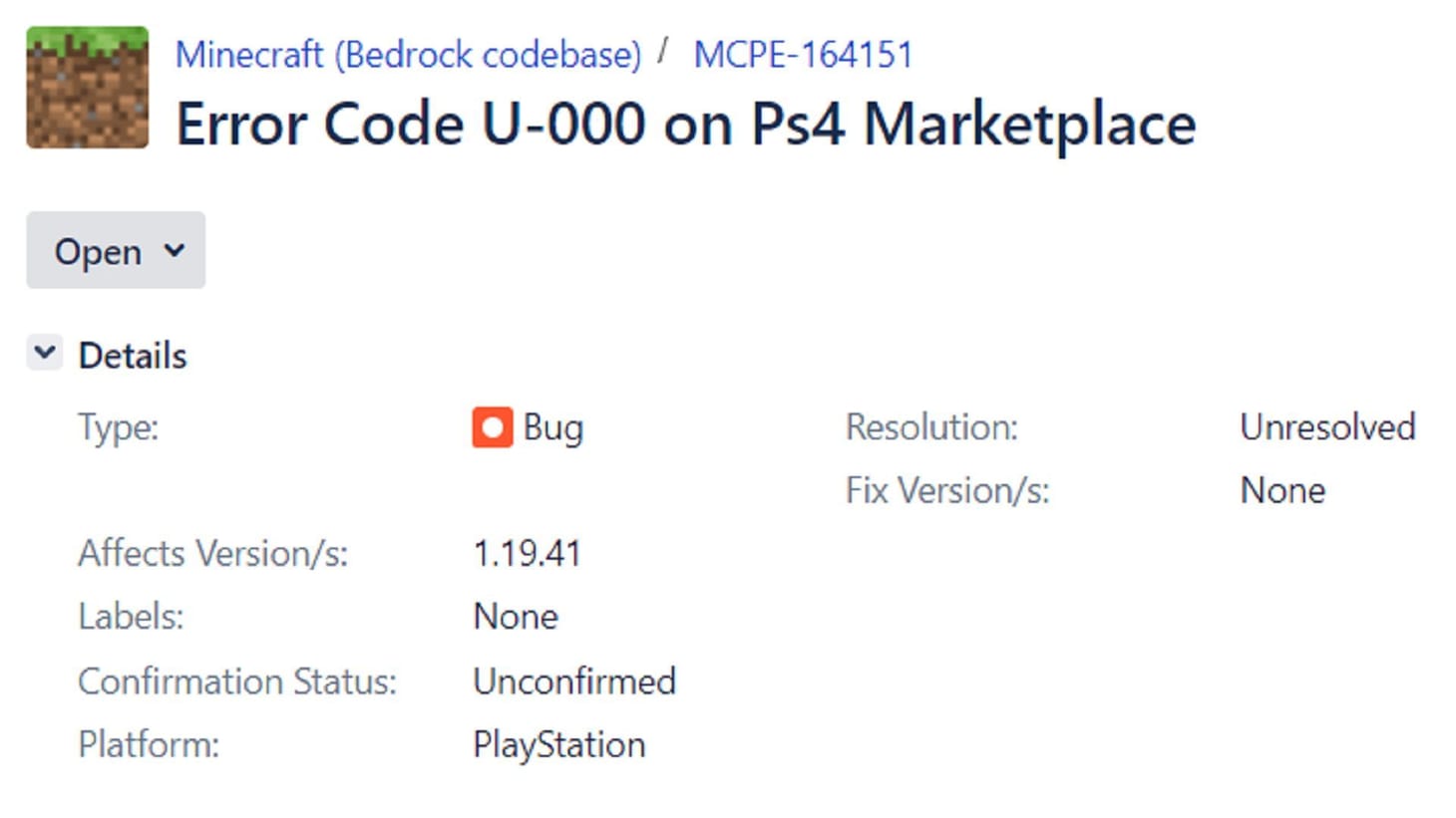 How to fix Minecraft error code U-000