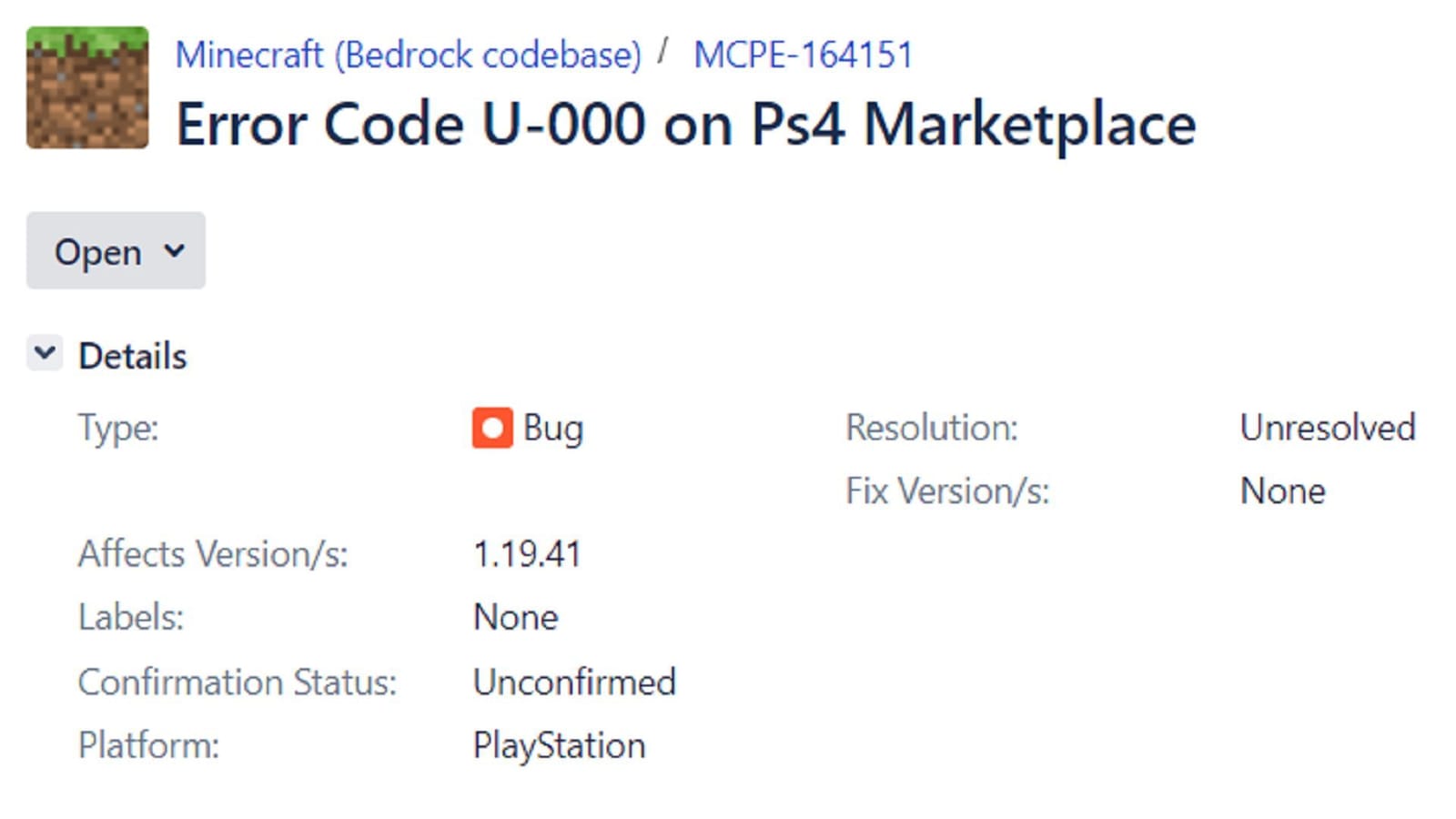 How to fix Minecraft error code U-000