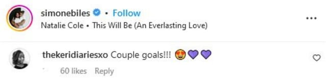 "Couple goals" - Fans react with delight as Simone Biles shares ...