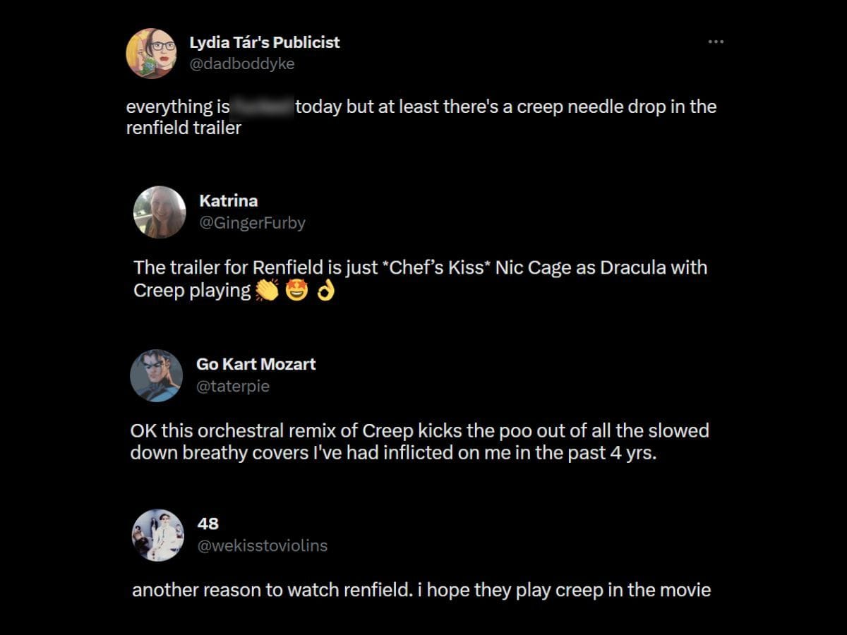 Radiohead's Creep in Nicolas Cage's Renfield trailer wins fans' hearts