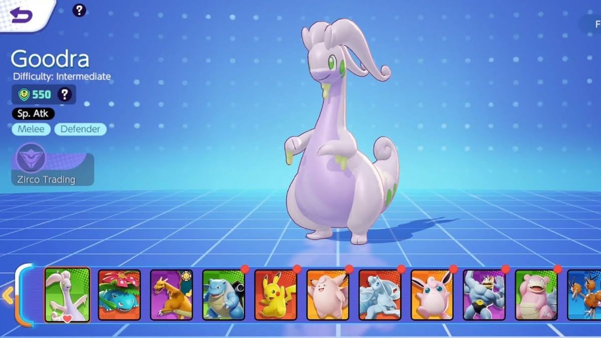 Pokemon Unite Goodra guide: Best movesets, builds, items, and more