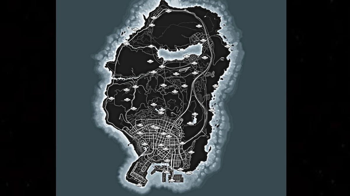 All 50 Spaceship parts locations with map in GTA 5