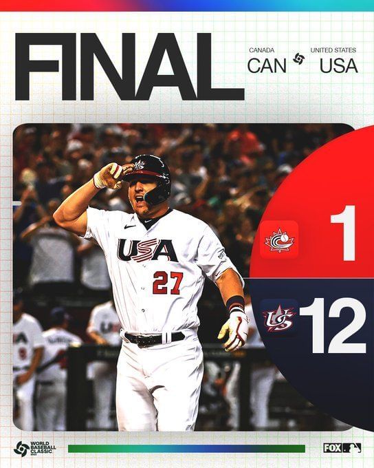 Fans euphoric as Team USA inflict mercy rule ignominy on Canada in WBC 2023 encounter