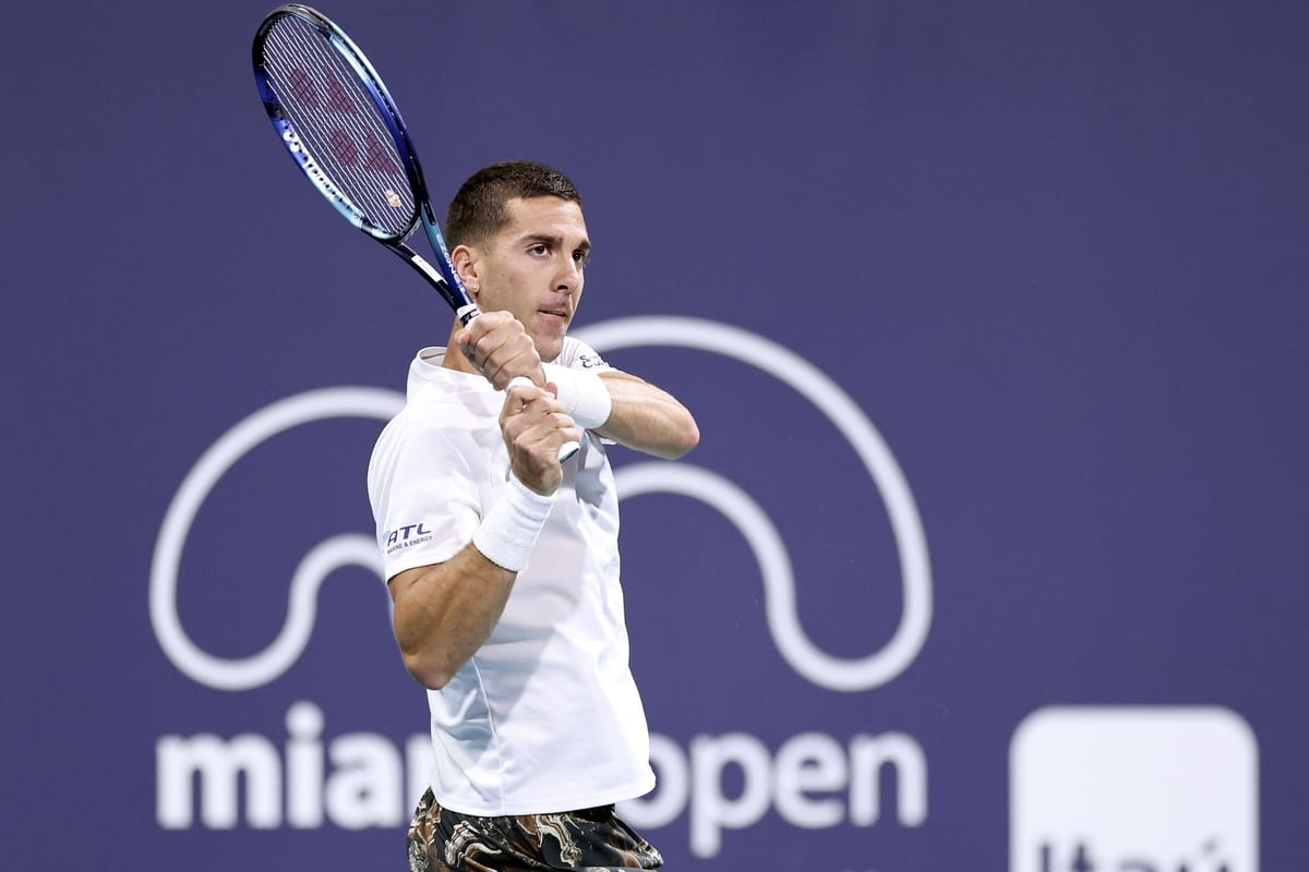 Watch: Thanasi Kokkinakis smashes his racquet in joy after saving three ...