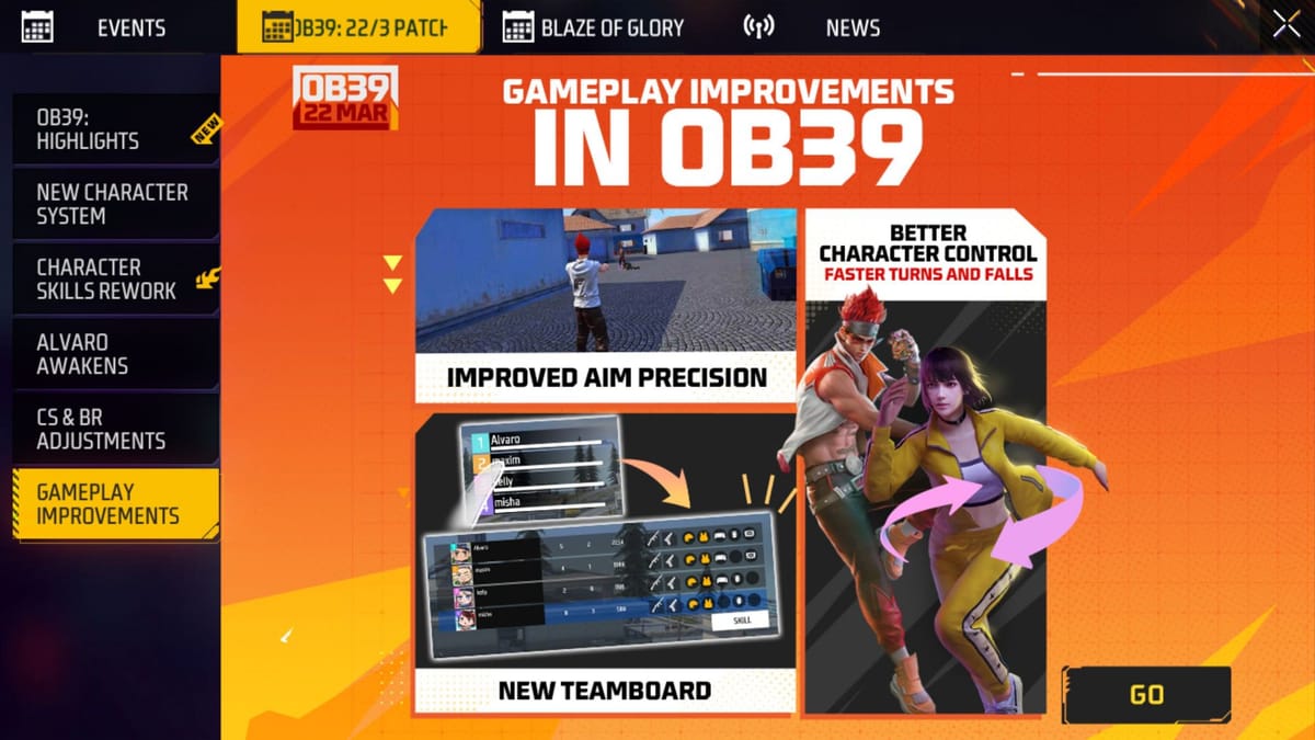 Free Fire OB39 update official release date and expected time