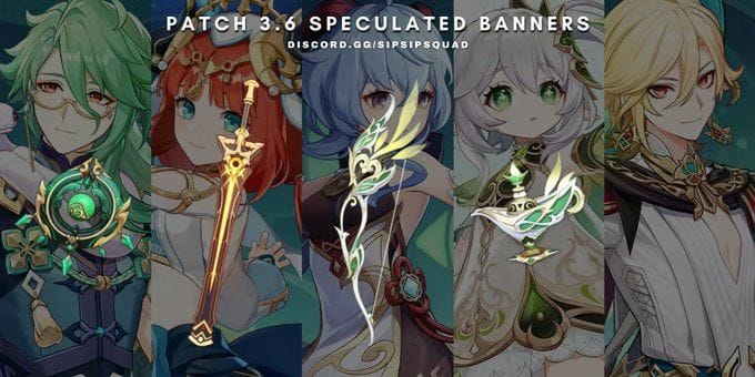 Genshin Impact 3.6 banners: Kaveh, Baizhu, and rerun order leaks
