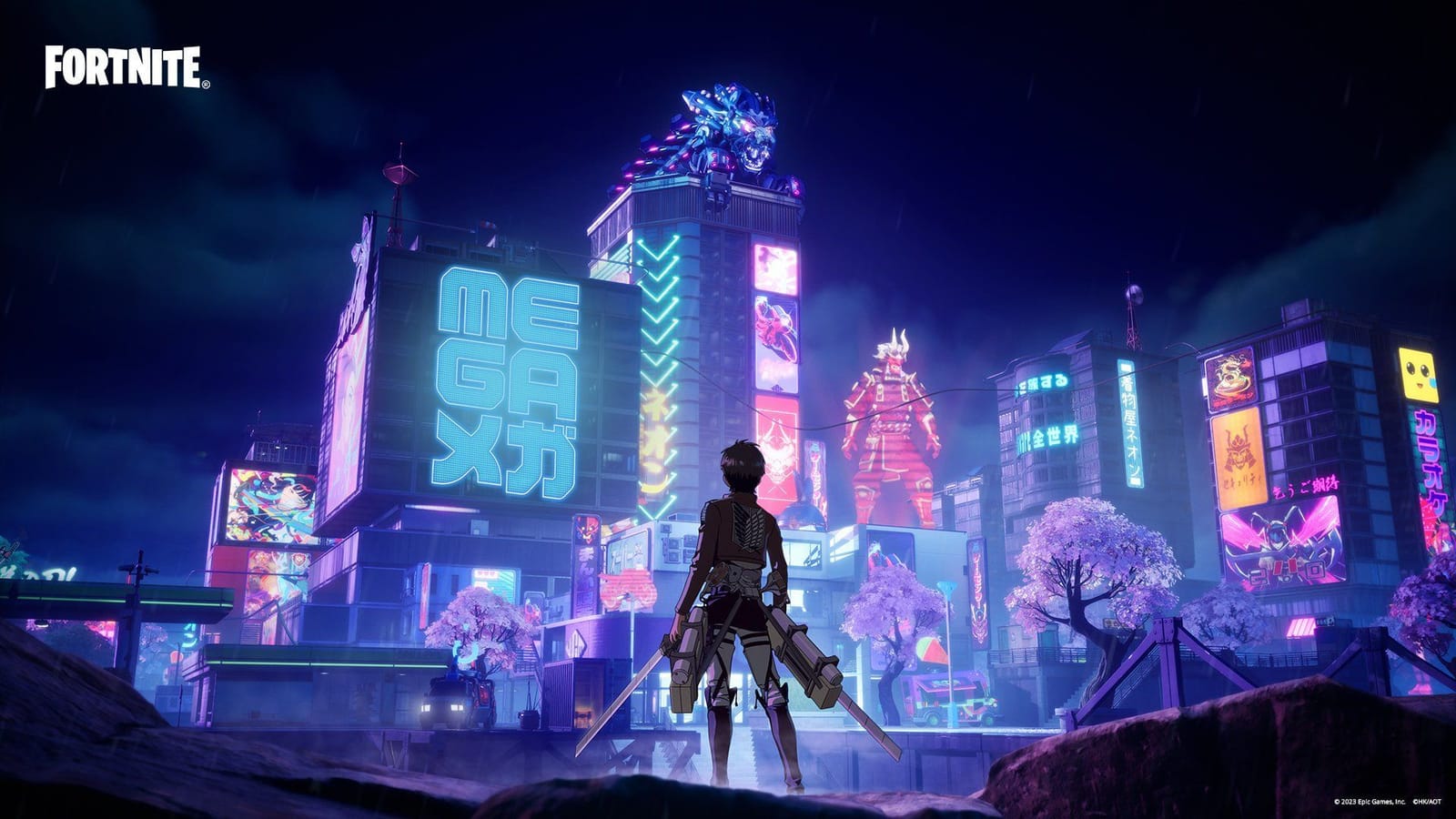 Eren Yeager's ODM gear arrives in Fortnite Chapter 4 Season 2