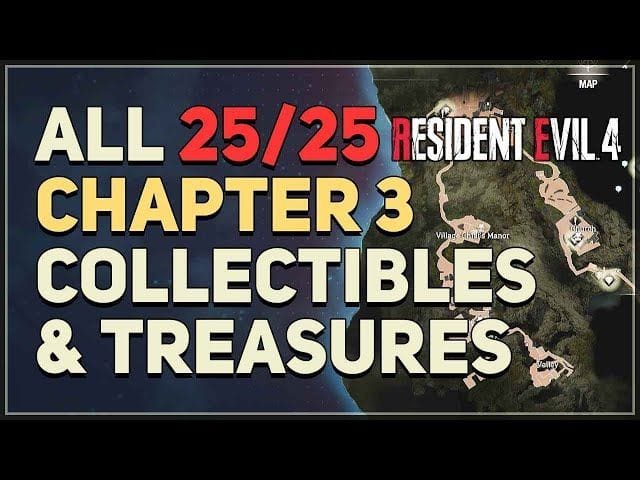 All Resident Evil 4 Remake Chapter 3 collectibles and where to find them