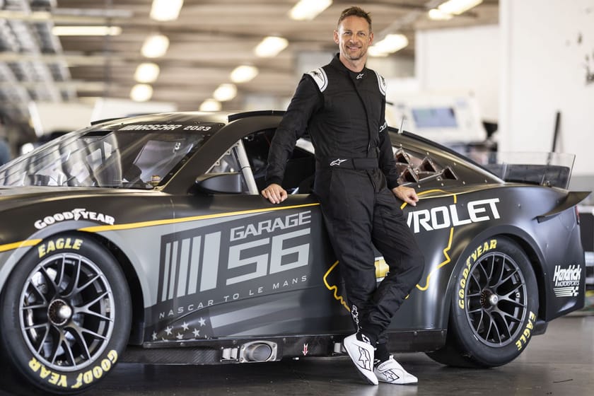 "I look forward to that all that rubbing and tapping": Jenson Button is 'excited' to drive the ...