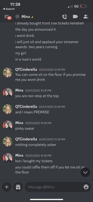 What Did Justaminx Do At Streamer Awards Afterparty Qtcinderella