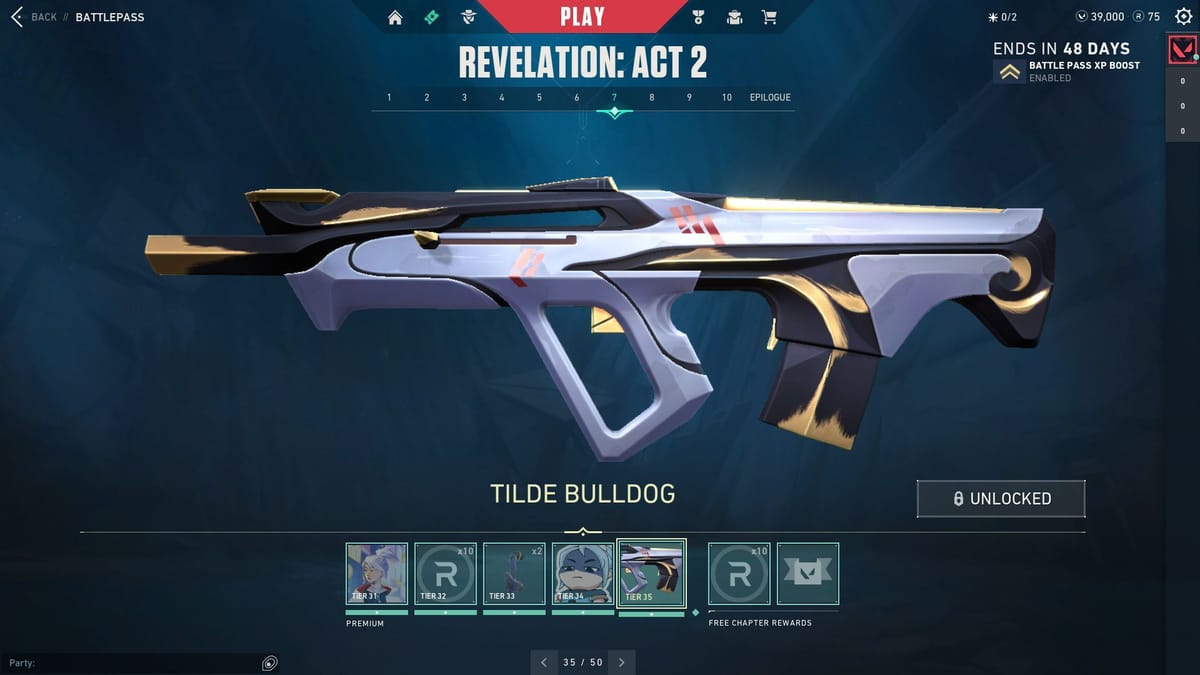 Valorant Episode 6 Act 2: All Battlepass tiers and rewards