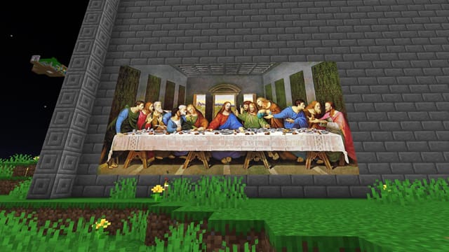 Minecraft player creates The Last Supper in-game