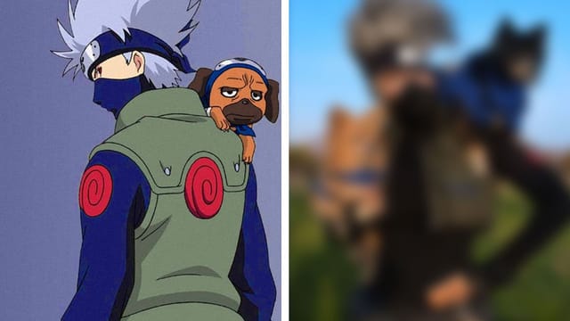 Naruto: Cosplayer steals the show with perfect Kakashi & Pakkun outfit