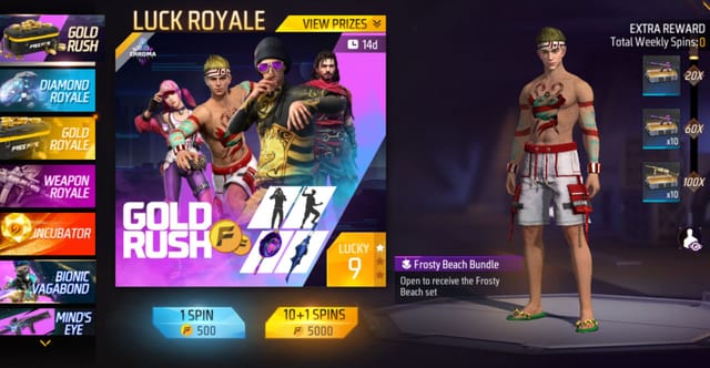 Free Fire Gold Rush: How to get permanent bundles, emotes, and more ...