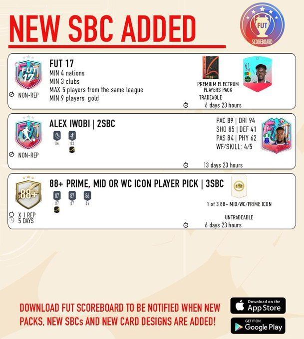 FUT 17 SBC: FIFA 23 FUT 17 SBC - How to complete, estimated cost, and more
