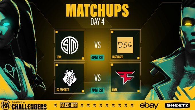 FaZe Clan vs G2 Esports - VCT NA Challengers Mid-Season Face-Off ...