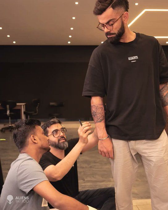 [In Pictures] RCB star Virat Kohli gets a new tattoo ahead of IPL 2023