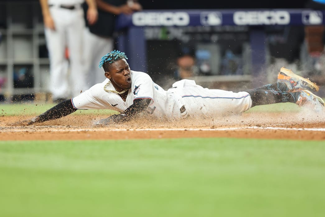 Baseball fans react to ADT advertisement patch on sleeve of Miami ...