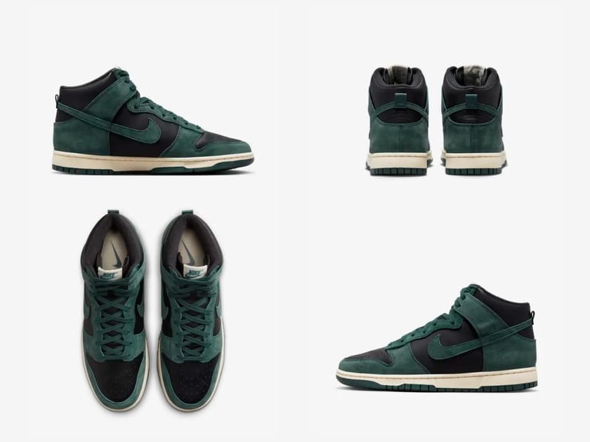 Nike Dunk High "Faded Spruce" sneakers: Price, release date, and more ...