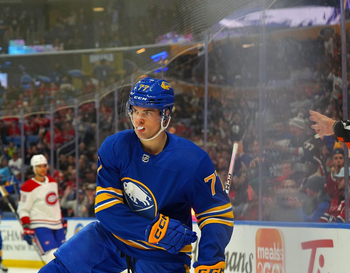 WATCH: Lukas Rousek of Buffalo Sabres makes history by scoring on his ...