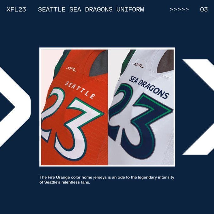 XFL Teams 2023 Uniform Designs