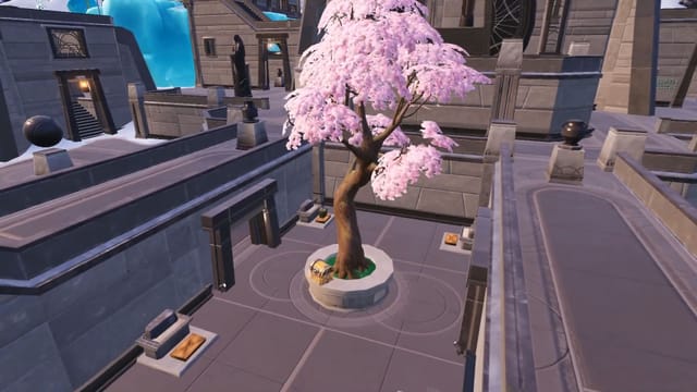 Where to visit Cherry Blossom tree displays in Fortnite