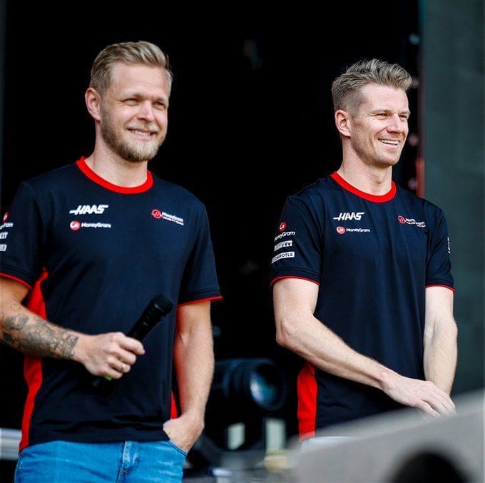 Haas F1 drivers Kevin Magnussen and Nico Hulkenberg 'working well ...