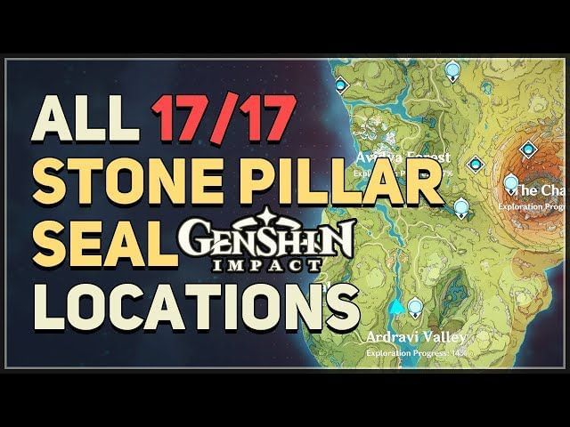 All Stone Pillar Seal locations in Genshin Impact