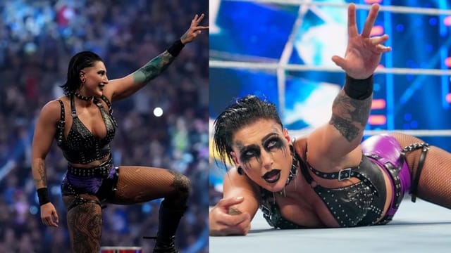 WWE personality reacts to Rhea Ripley suddenly sitting on them at ...