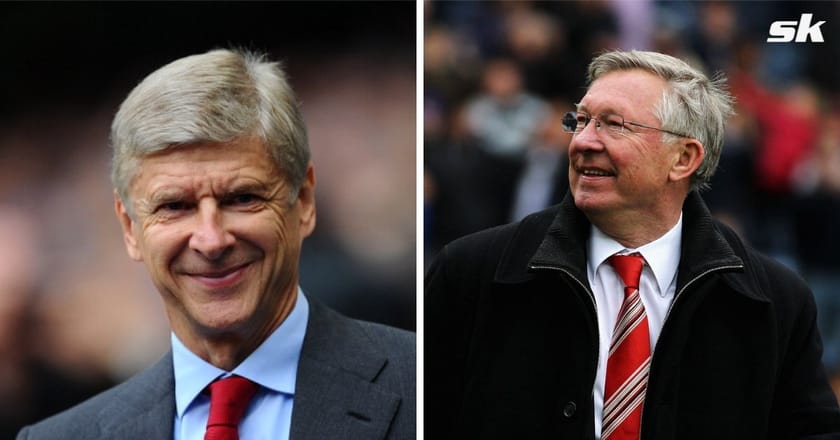Manchester United and Arsenal legends Sir Alex Ferguson and Arsene Wenger react to being ...