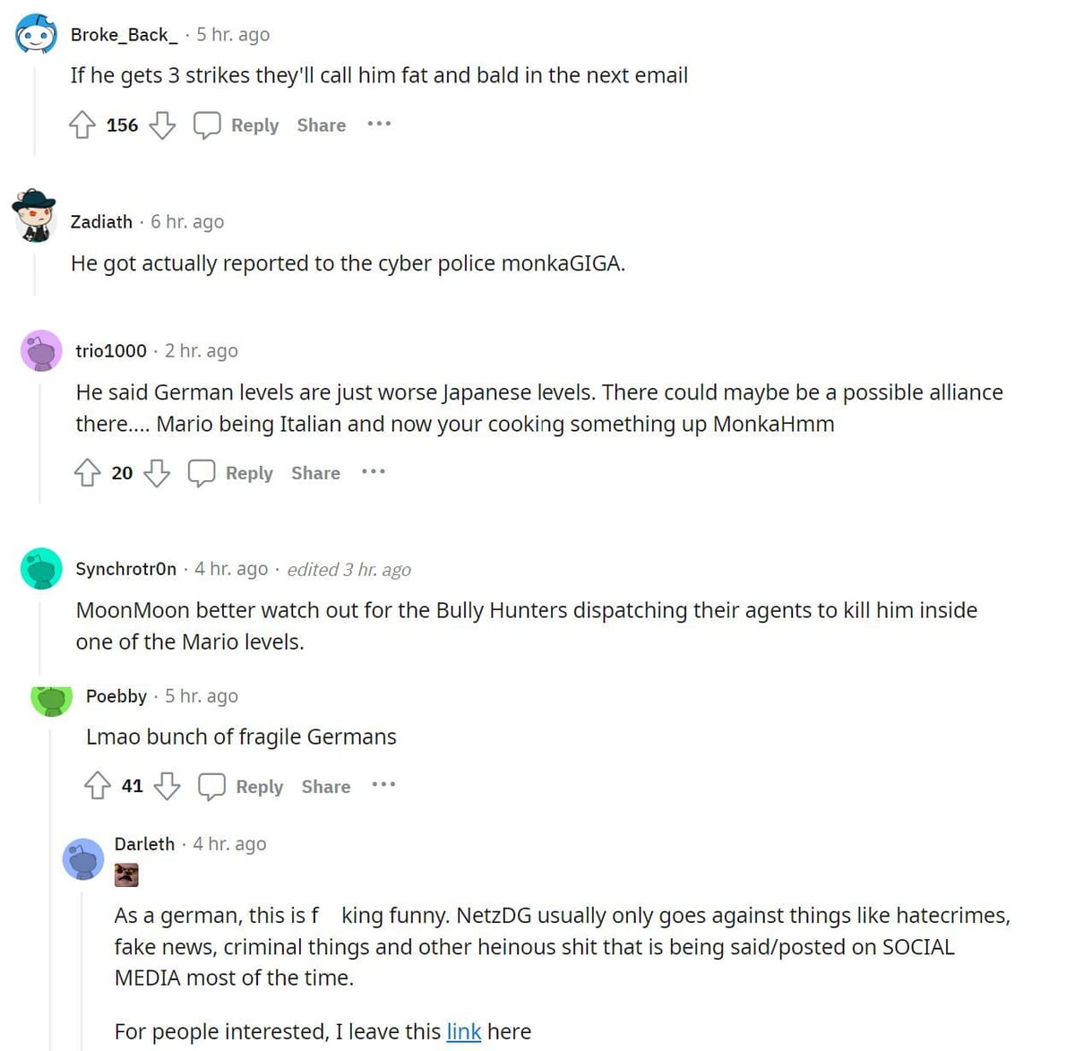 Twitch streamer MOONMOON claims he got a NetzDG complaint after he said ...