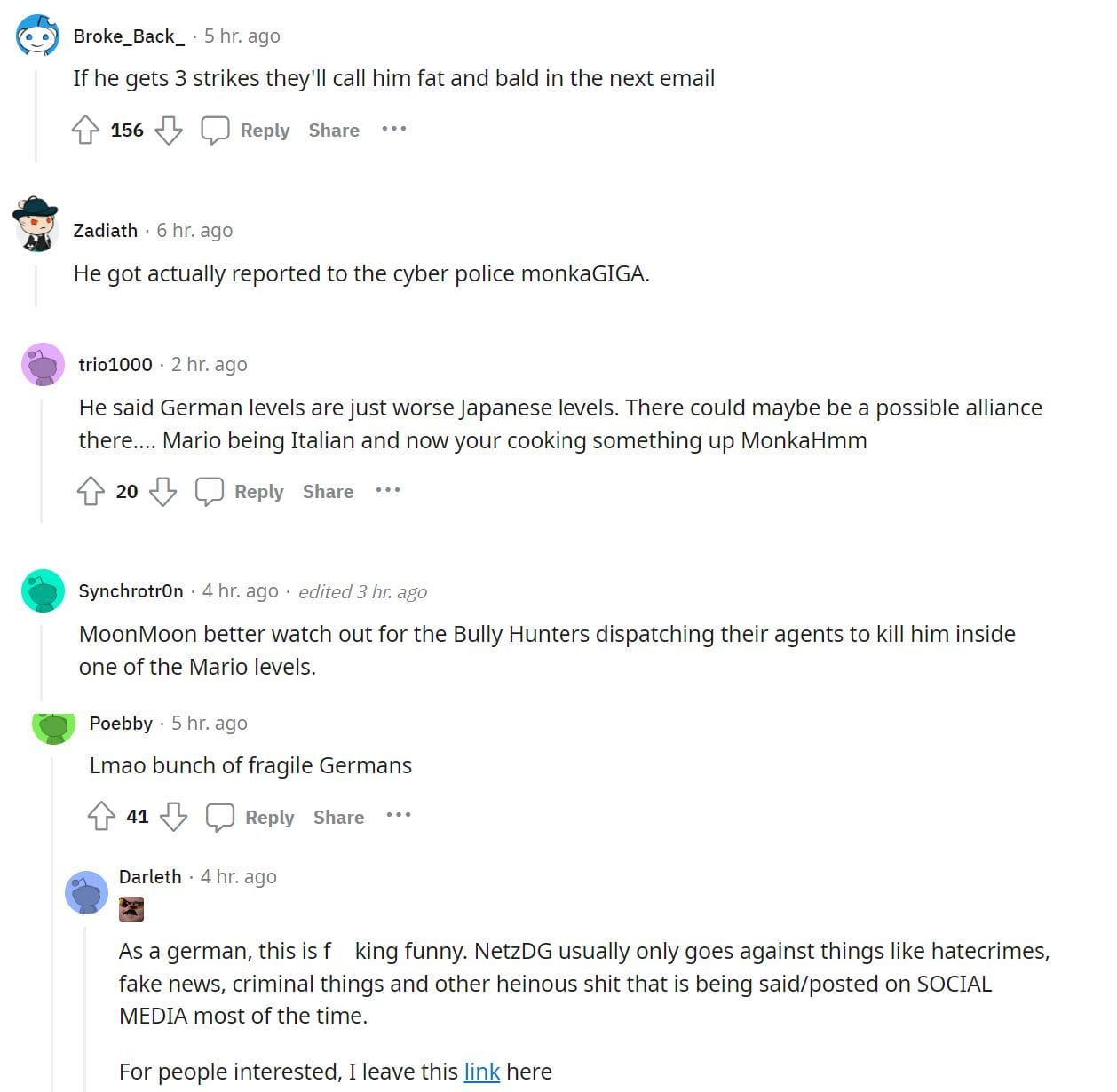 Twitch streamer MOONMOON claims he got a NetzDG complaint after he said ...