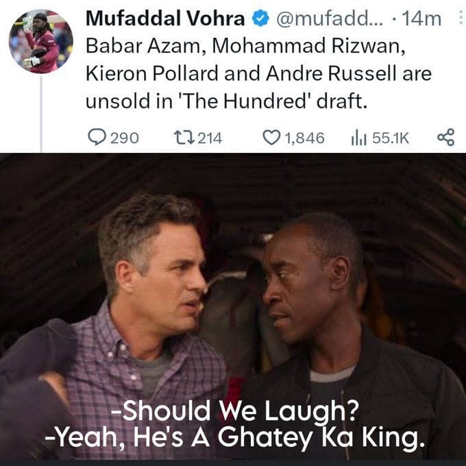 "Isko 20 cr milega IPL me" - Top 10 funny memes as Babar Azam goes ...