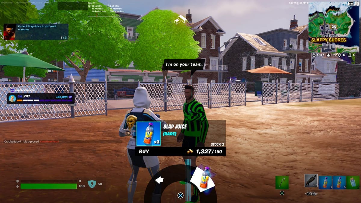 Fortnite: How to collect Slap Juice in different matches